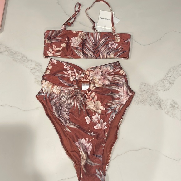 Zimmermann | Swim | Zimmermann High Waisted Bathing Suit Top Bottom Set ...